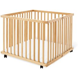 Pinolino Laufgitter &raquo;Lexus, 100x100 cm&laquo; bis 15 kg faltbar; Made in Europe braun Einheitsgr&ouml;&szlig;e