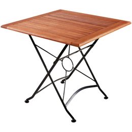 Garden Pleasure Gartentisch &raquo;WIEN&laquo; braun B/H/T: 80cm x 74cm x 74cm