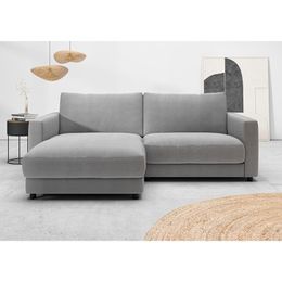 Home Affaire Ecksofa &raquo;Ecksofa Jiro, L-Form, gro&szlig;e Sitztiefe, Breite 226 cm&laquo; lose Sitz- & R&uuml;ckenkissen, weicher Polsteraufbau, komfortabel & modern 100