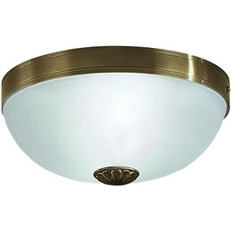 Eglo LED Deckenleuchte &raquo;IMPERIAL Wand- / Deckenlampe - Metallguss - E27 - 2X25W - IP20&laquo; E27 1 Stk. Wohzimmerlampe, Esszimmerlampe, Flur, Schlafzimmer,