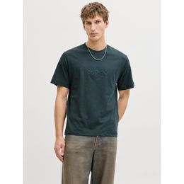 Jack & Jones Jack & Jones Herren T-Shirt &raquo;JORBLEECKER BRANDING TEE SS CN&laquo; gr&uuml;n S