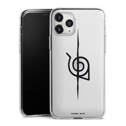 DeinDesign iPhone 11 Pro Max Handy Silikon H&uuml;lle Case transparent Handyh&uuml;lle Konoha Sasuke Naruto Shippuden Silikon Case