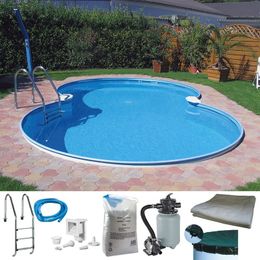 my POOL BWT Achtformpool &raquo;BALI 1&laquo; H&ouml;he 120 cm, in verschiedenen Gr&ouml;&szlig;en verf&uuml;gbar wei&szlig; &Oslash;/B/H/L: Breite 525cm x H&ouml;he 120cm x L&auml;nge 320cm, 15.000 l