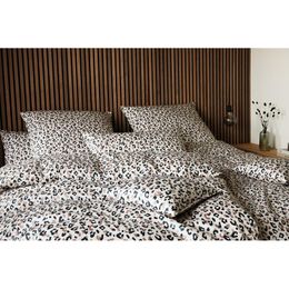 Elegante Bettw&auml;sche &raquo;Leolook&laquo; 2 Stk. angenehmes Hautgef&uuml;hl Mako-Satin, Obermaterial: 100% Baumwolle B/L: 135cm x 200cm, 1 Stk., 1 Stk., Mako-Satin, B/L: 80cm x