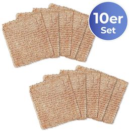 Maximex Reinigungstuch &raquo;Kupfertuch&laquo; ( 16 cm Set, 10 Stk. tlg. entfernt schonend hartn&auml;ckigen Schmutz, rostfrei & auswaschbar braun Einheitsgr&ouml;&szlig;e