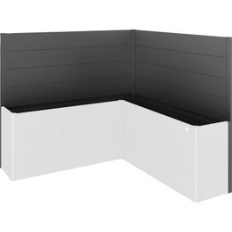 BioHort Sichtschutzelement f&uuml;r Hochbeet Belvedere L200, LxH: 201x91 grau Stahlblech H/L: 91cm x 201m