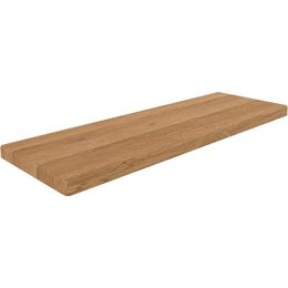 Wiemann Wandregal &raquo;Lausanne, Regalbrett, Massivholz Erle&laquo; 2 Breiten ausw&auml;hlbar, MADE IN GERMANY, Maximale Belastung 10 Kg braun Holz teilmassiv B/H/T:
