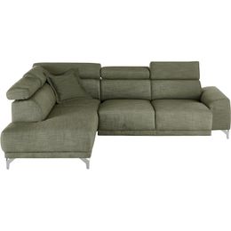 3C Candy Ecksofa &raquo;Greve Sofa immer mit manuelle Kopfteilverstellungen, modern, elegant&laquo; wahlweise motorischer Sitzvorzug, bequem und zeitlos, L-Form 