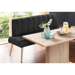 exxpo - sofa fashion Sitzbank &raquo;Costa, moderne R&uuml;ckensteppung, bequem und elegant, hoher Holzfu&szlig;&laquo; hochwertige Detailverarbeitung, Frei im Raum stellbar