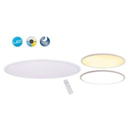 N&auml;ve n&auml;ve LED Deckenleuchte &raquo;Amalfi&laquo; LED-Modul 1 Stk. warmwei&szlig; - kaltwei&szlig; oval, dimmbar und Nachtlichtfunktion mittels Fernbedienung, CCT wei&szlig; 1, H: 5,5cm,