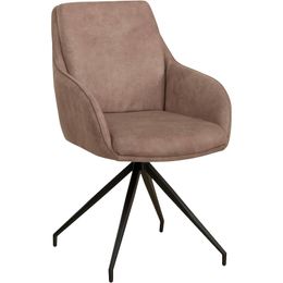 OMG Design Esszimmerstuhl &raquo;Tijn&laquo; (Set) 1 Stk.Drehstuhl, Armlehnenstuhl, pflegeleicht grau Stoff B/H/T: 57cm x 87cm x 66cm, 1 Stk., Stoff uni