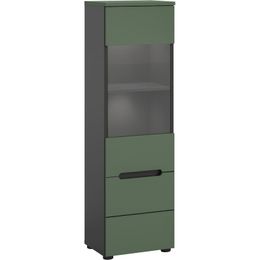 Home Affaire Vitrine &raquo;REHAT, TOPSELLER!, H&ouml;he 125 cm, 1 Glast&uuml;r, 1 B&ouml;den, 3 F&auml;cher&laquo; stehend und h&auml;ngend montierbar, 1 Stk. tlg. Vitrinenschrank, 