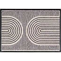 Sch&ouml;ner Wohnen Kollektion SCH&Ouml;NER WOHNEN-Kollektion Fu&szlig;matte &raquo;Bellevue&laquo; rechteckig 8 mm H&ouml;he T&uuml;rmatte, Schmutzfang, In und Outdoor, Sauberlauf, waschbar grau Kunstfaser B : 