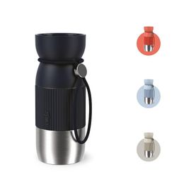 Emsa Thermobecher &raquo;beYou Cup&laquo; 0,36 Liter, aromatischer Trinkgenuss, 100% dicht, mit Trageband blau Edelstahl, Polypropylen, Silikon &Oslash; 7,4cm x 18,7cm, 360ml