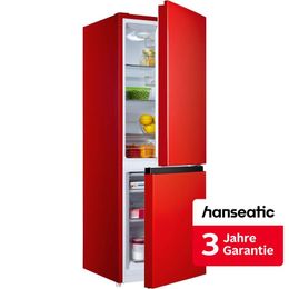 Hanseatic K&uuml;hl-/Gefrierkombination &raquo;HKGK14349DR&laquo; 143 cm hoch 49,5 cm breit inkl. 3 Jahre Herstellergarantie rot
