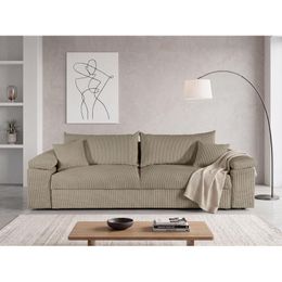 Collection AB Schlafsofa &raquo;Mara, B: 249 cm, Liegefl. 139x195 cm&laquo; Dauer-Schlaffunktion, Bettkasten & Federkern, wahlweise mit Topper 100%Polyester B/H/T