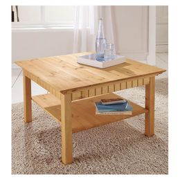 OTTO home Couchtisch &raquo;Lisa, Tisch, Kaffeetisch, Beistelltisch&laquo; Kaffeetisch, massives Kiefernholz, FSC , B/T/H: 76x76x45 cm beige B/H/T: 76cm x 45cm x 