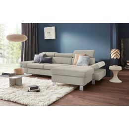 exxpo - sofa fashion Ecksofa &raquo;Fiji, hochwertige Detailverarbeitung, Breite 292cm, L-Form&laquo; bequem durch Kopf- und Armteilverstellung, wahlweise mit 