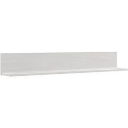 Home Affaire Wandregal &raquo;Teramo&laquo; Breite 100 cm, 1 Ablageboden wei&szlig; Massivholz B/H/T: 100cm x 15cm x 15cm, offenes Fach