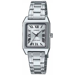 Casio Timeless Collection Damen CASIO TIMELESS COLLECTION Quarzuhr Armbanduhr, Damenuhr, analog, Edelstahlarmband silber Einheitsgr&ouml;&szlig;e