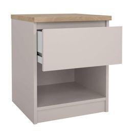 Home Affaire Nachttisch &raquo;Naia, Nachtkommode, Nachtschrank, Beistelltisch&laquo; mit 1 Schublade, Breite 40 cm, H&ouml;he 50 cm beige B/H/T: 40,4cm x 49,5cm x 