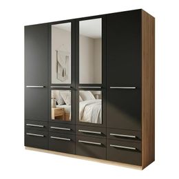 Priess Kleiderschrank &raquo;Schrank Garderobe W&auml;scheschrank Barcelona in 5 Breiten&laquo; viel Stauraum, ger&auml;umige Schubk&auml;sten, mit Spiegel, MADE IN GERMANY 