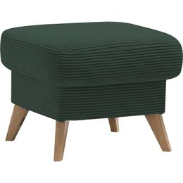 exxpo - sofa fashion Hocker &raquo;Samso, kompakte und bequeme Sitzgelegenheit in aktuellem Cord Bezug&laquo; braun B/H/T: 57cm x 47cm x 57cm, Cord POSO