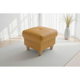 Sit & More sit&more Polsterhocker &raquo;Pamela, Leder, B: 58 cm&laquo; 1 Stk. tlg. mit praktischen Stauraum, hochwertige Qualit&auml;t, verschiedene Farben orange B/H/T: 58cm x 