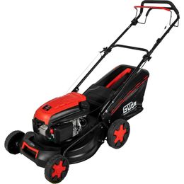 G&uuml;de Benzinrasenm&auml;her &raquo;BIG WHEELER 464.3 R&laquo; f&uuml;r gr&ouml;&szlig;ere Rasenfl&auml;chen bis 1.400m&sup2; rot Antrieb: Hinterradantrieb durch zuschaltbares Leichtlaufgetriebe; 