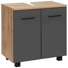 Welltime Waschbeckenunterschrank &raquo;Trento, verschiedene Ausf&uuml;hrungen und Farben&laquo; Badm&ouml;bel, Breite 60cm, Badezimmerschrank Beckenunterschrank WBU grau 