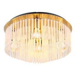 Globo LIGHTING Deckenleuchte &raquo;GORLEY&laquo; E27 1 Stk. Deckenleuchte/Glasst&auml;be/Wohnzimmer/Esszimmer gold &Oslash; 50cm H: 25cm, 1 Stk.