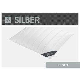 Spessarttraum Baumwollkissen &raquo;Silber&laquo; 1 Stk. tlg. hergestellt in Deutschland, allergikerfreundlich wei&szlig; Bettdecken Bezug: 100% Baumwolle. Kopfkissen 
