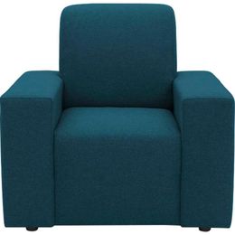 LOOKS by Wolfgang Joop Sessel &raquo;LOOKS X Cocktailsessel&laquo; passend zum Ecksofa LOOKS X blau 100% Polyester Feinstruktur, B/H/T: 88cm x 88cm