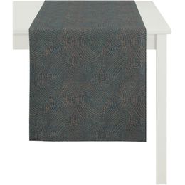 Apelt Tischl&auml;ufer &raquo;1102 Loft Style, Jacquard&laquo; blau Polyester, Viskose B/L: 48cm x 140cm, 1 Stk., rechteckig