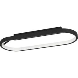 Eglo Deckenleuchte &raquo;CODRIALES&laquo; LED-Modul 1 Stk. Warmwei&szlig; Deckenleuchte in schwarz aus Alu - 27W - Warmwei&szlig; schwarz H: 11,6cm, 1 Stk.