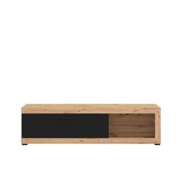 Home Affaire Lowboard &raquo;Remo TV-Kommode, Breite 160 cm, H&ouml;he 45 cm, offenes Fach mit Glasboden&laquo; Wahlweise mit oder ohne LED-Beleuchtung, 1 Klappe, 1 