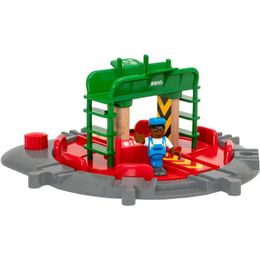 Brio Spielzeugeisenbahn-Br&uuml;cke &raquo;Brio WORLD, Lok-Drehscheibe mit Kontrollbr&uuml;cke&laquo; bunt Einheitsgr&ouml;&szlig;e Spielzeugeisenbahn-Br&uuml;cke