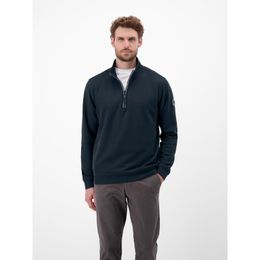 Lerros Herren Lerros Sweatshirt &raquo;SELA&laquo;, mit Troyer-Rei&szlig;verschluss schwarz S
