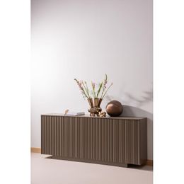 Woood Sideboard &raquo;Nova mit FSC -Mix Massivkiefer und D&auml;mpfung Funktion 200 x 40 x 85 cm&laquo; Tragkraft 15 kg pro boden, sichtbare Maserung, einfach zu 