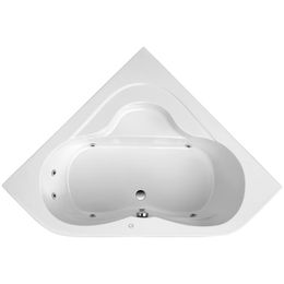 Ottofond Whirlpool-Badewanne &raquo;Lucia&laquo; H&ouml;he 40,5 cm Sitzmulde Typ 1, chrom wei&szlig; Sanit&auml;racryl Einheitsgr&ouml;&szlig;e