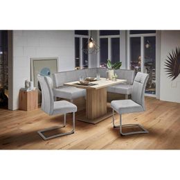 OTTO home Eckbank &raquo;Rab&laquo; in 2 Breiten (180 oder 200 cm), Bezug in verschiedenen Qualit&auml;ten grau Polyester B/H/T: 180cm x 88cm x 140cm, Microfaser, 