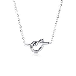 Firetti Damen Kette mit Anh&auml;nger &raquo;Schmuck Geschenk Knoten&laquo; silber Edelstahl, L: 48 B: 1,6mm