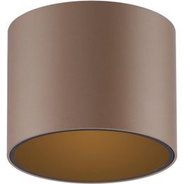 Neuhaus PURE LED Deckenleuchte &raquo;PURE Point&laquo; LED-Board 1 Stk. Warmwei&szlig; Dimmf&auml;hig &uuml;ber separaten Tronicdimmer, IP44 braun 1, &Oslash; 11cm H: 8,6cm, 1 Stk.