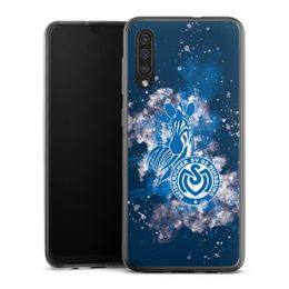 DeinDesign Galaxy A50 Handy Silikon H&uuml;lle Case transparent Handyh&uuml;lle Msv Duisburg Official Licensed Product Water Colour Silikon Case