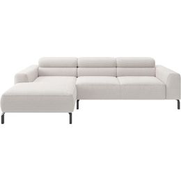 Home Affaire Ecksofa &raquo;Ecksofa, L-Form, incl. Kopfteilverstellung, Breite 258 cm&laquo; wahlweise elektrische Sitztiefenverstellung wei&szlig; 88% Polyester, 12% 