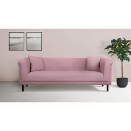 Home Affaire 2-Sitzer &raquo;AGNIA B/T/H: 180/85/71 cm&laquo; incl. Zierkissen, auch in Cord und Boucl&eacute; rosa 100% Polyester B/H/T: 180cm x 71,5cm x 85cm, Struktur