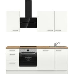 Nobilia K&uuml;chenzeile &raquo;"Laser II", NEU: individuell anpassbar mit gratis Profi-Beratung&laquo; vormontiert, 210 cm breit, optional mit verschiedenen E‐Ger&auml;te-