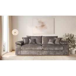 OTTO home Big-Sofa &raquo;Soft&Cosy XL, B: 246 cm - OTTO. Verl&auml;ssliche Qualit&auml;t.&laquo; Mega-Sofa, Cord oder Chenille-Struktur, mit Federkern & 4 Zierkissen beige
