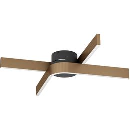 Eglo Deckenleuchte &raquo;FOLCINO-Z Deckenlampe - Alu, Stahl - LED - 2X18W - IP20&laquo; LED-Modul 1 Stk. Kaltwei&szlig; Neutralwei&szlig; RGB Warmwei&szlig; Wohzimmerlampe, 