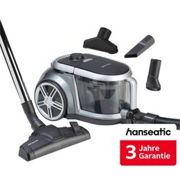 Hanseatic Bodenstaubsauger &raquo;800 W mit Hygienefilter H12, beutellos&laquo; 800 W beutellos inkl. 3 Jahre Herstellergarantie silber Einheitsgr&ouml;&szlig;e Bodenstaubsauger